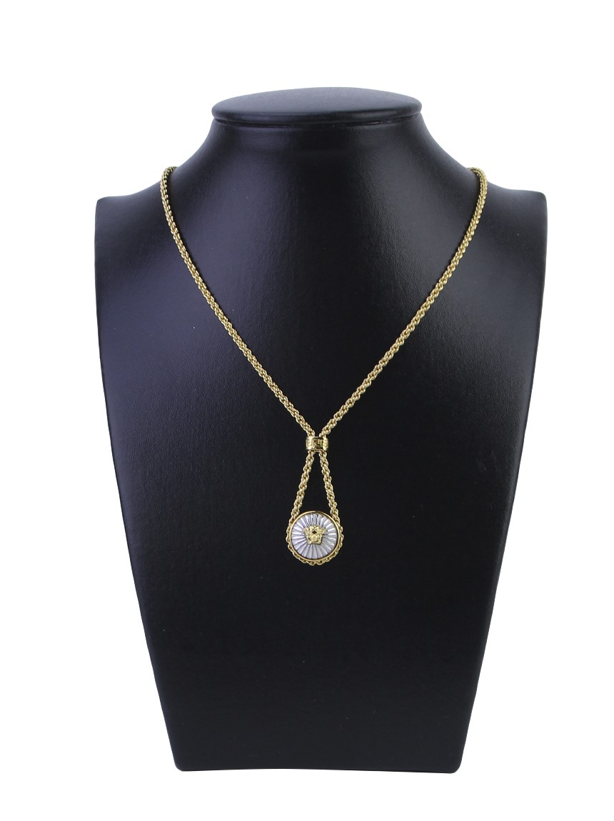 Colar Versace Medusa Dourado Original - | Etiqueta Única