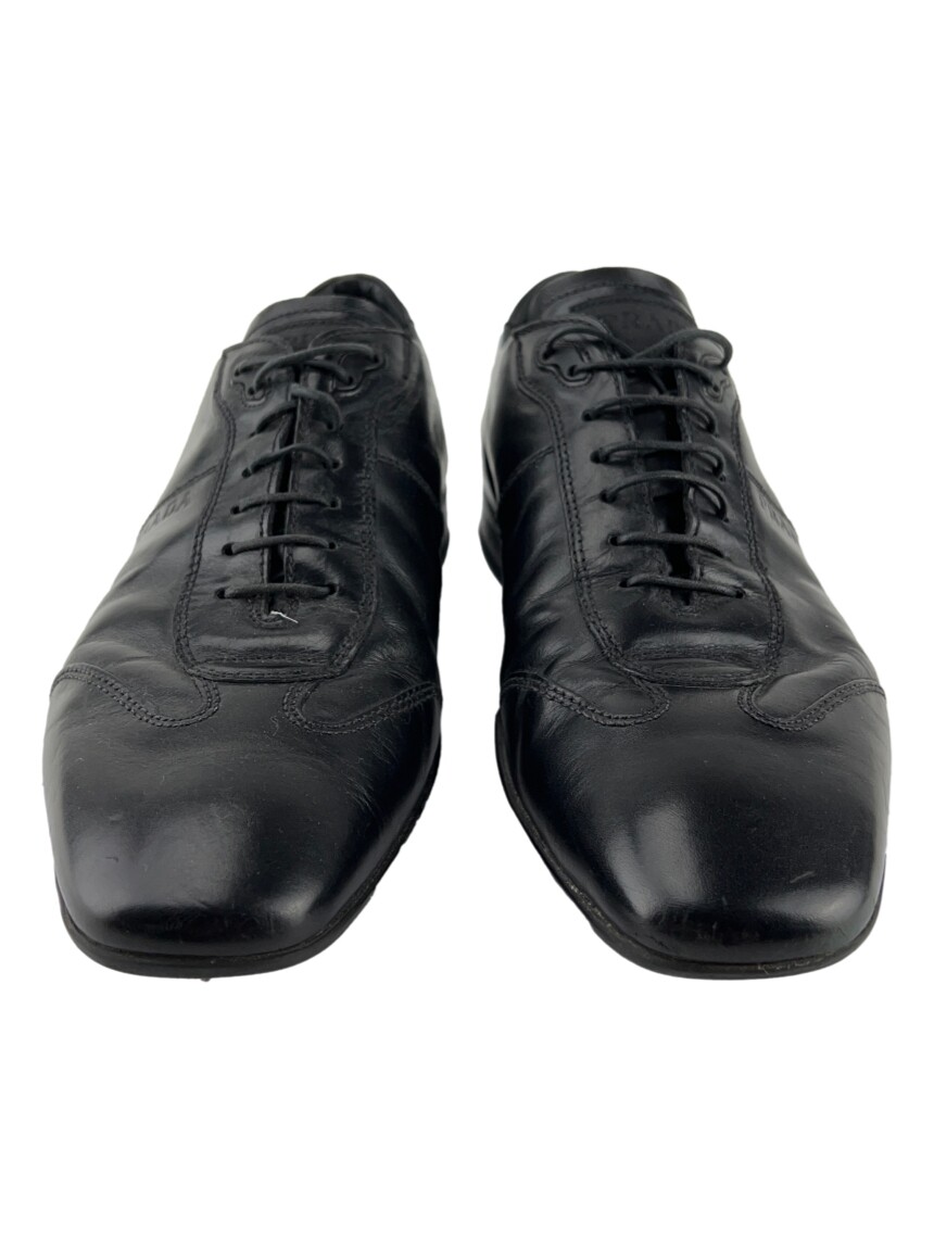 Sapato Prada Lace Up Preto - RPX322 Original | Etiqueta Única