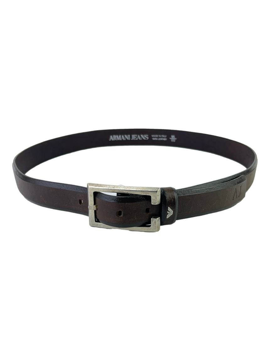 Cinto Armani Jeans Couro Marrom Original - AAAP1 | Etiqueta Única