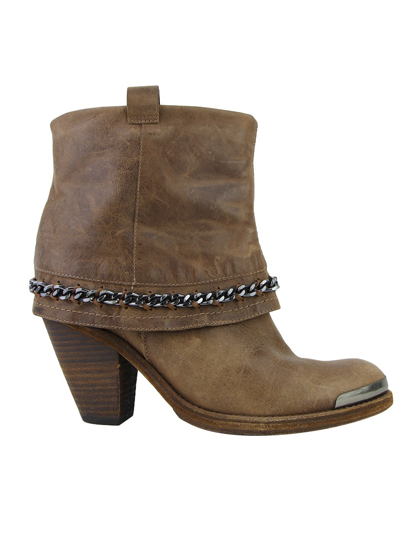 Bota Schutz Couro Marrom Original - DL196 | Etiqueta Única