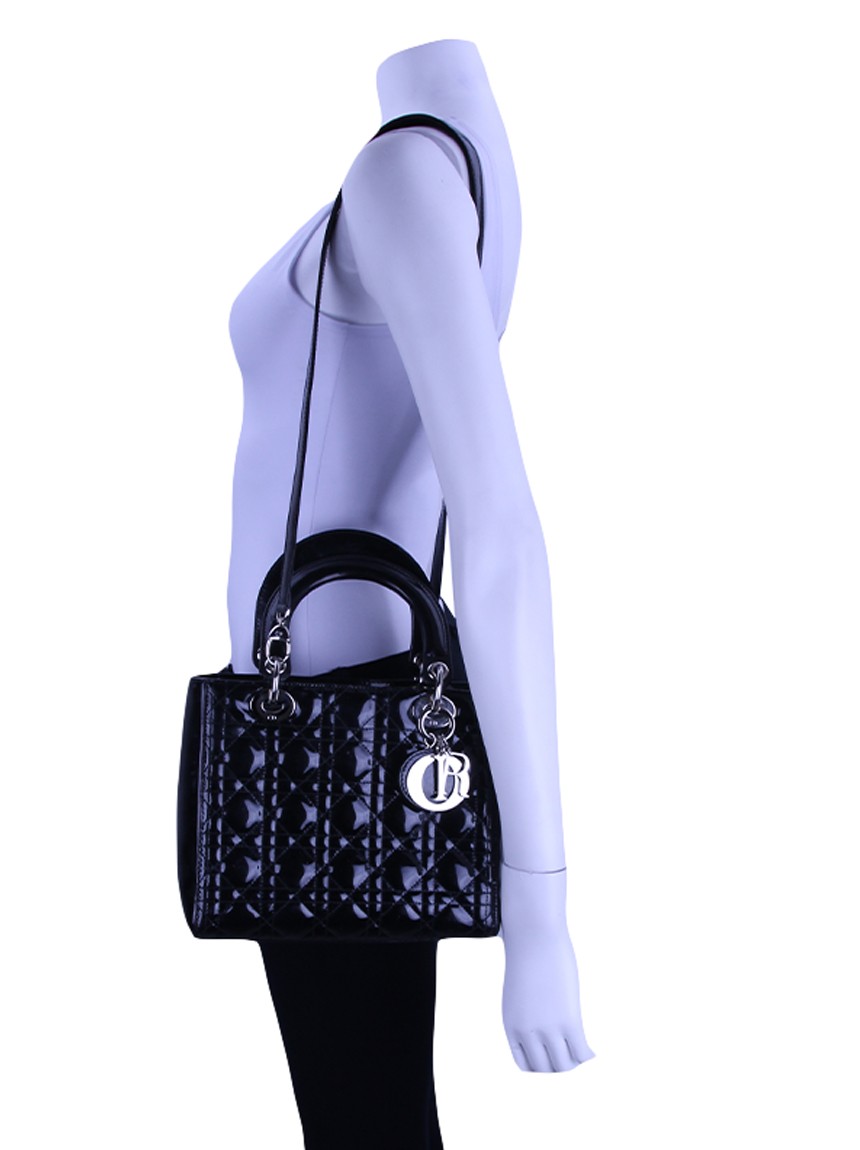 Bolsa Christian Dior Lady Dior Preta - IEJ2 Original | Etiqueta Única