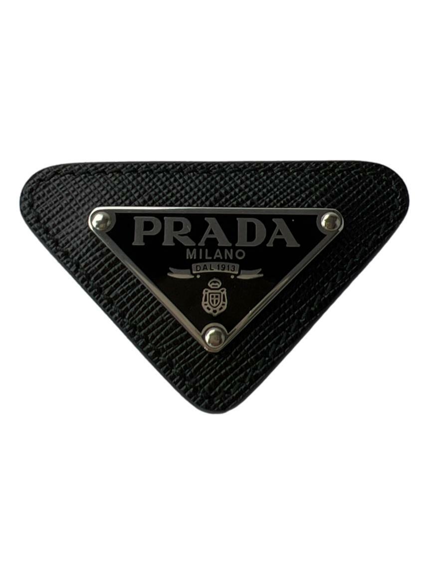 Broche Prada Logo Preto - EEY187 Original | Etiqueta Única