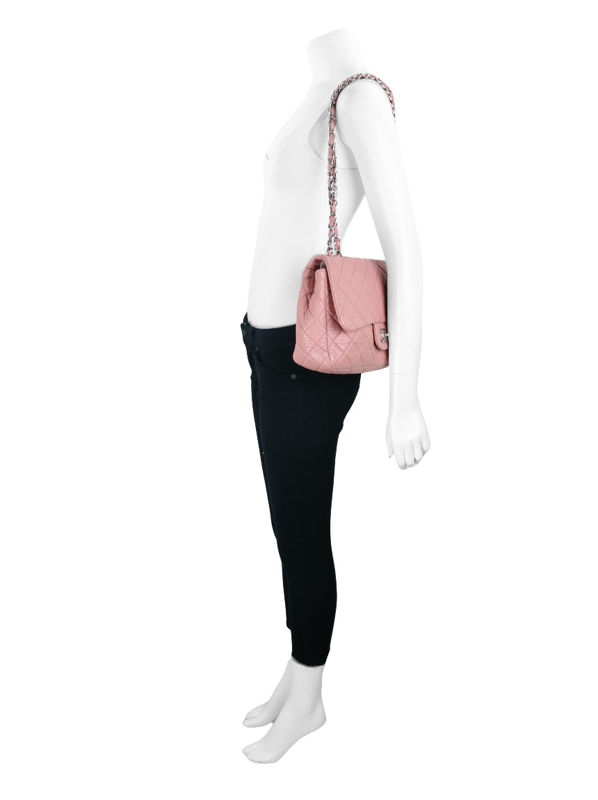 Bolsa Chanel Flap Rosa - MZK4 Original | Etiqueta Única