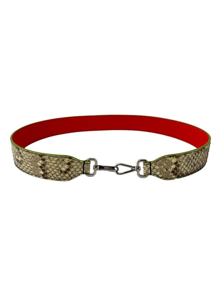 Alças Fendi Python Strap You Laranja - NEJ21 Original | Etiqueta Única