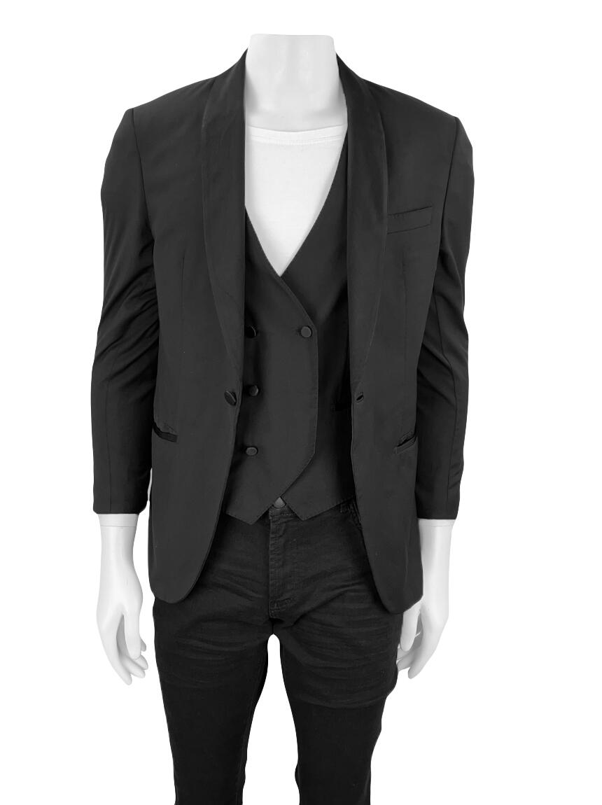 Blazer Hugo Boss Boss Lã Liso Preto - GUY140 Original | Etiqueta Única