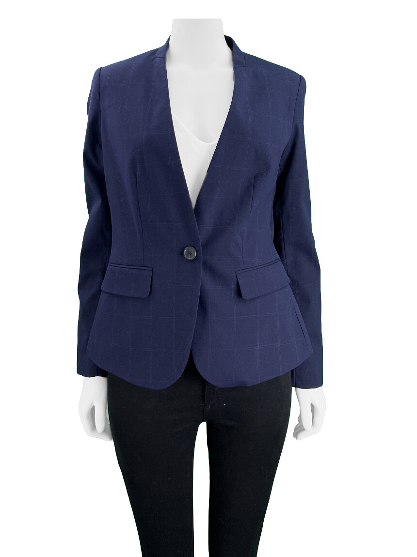 Blazer Zara Alfaiataria Azul Marinho - ALK589 Original | Etiqueta Única