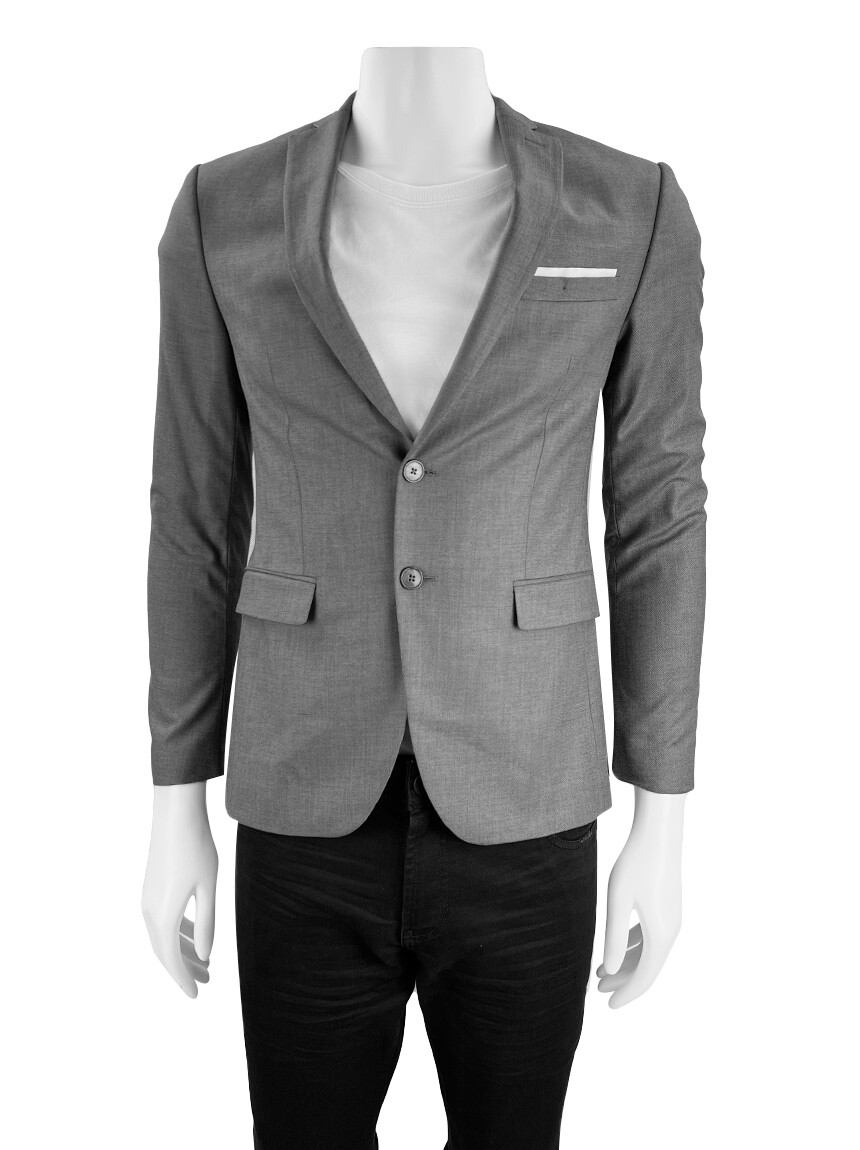 Blazer Zara Tecido Grafite - AASL14 Original | Etiqueta Única