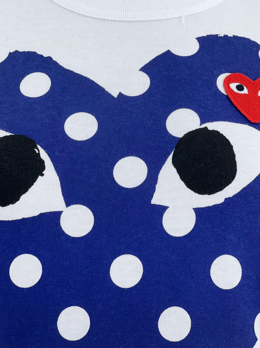 Blusa Comme des Garçons Play Tecido Branco - BCH6648 Original ...
