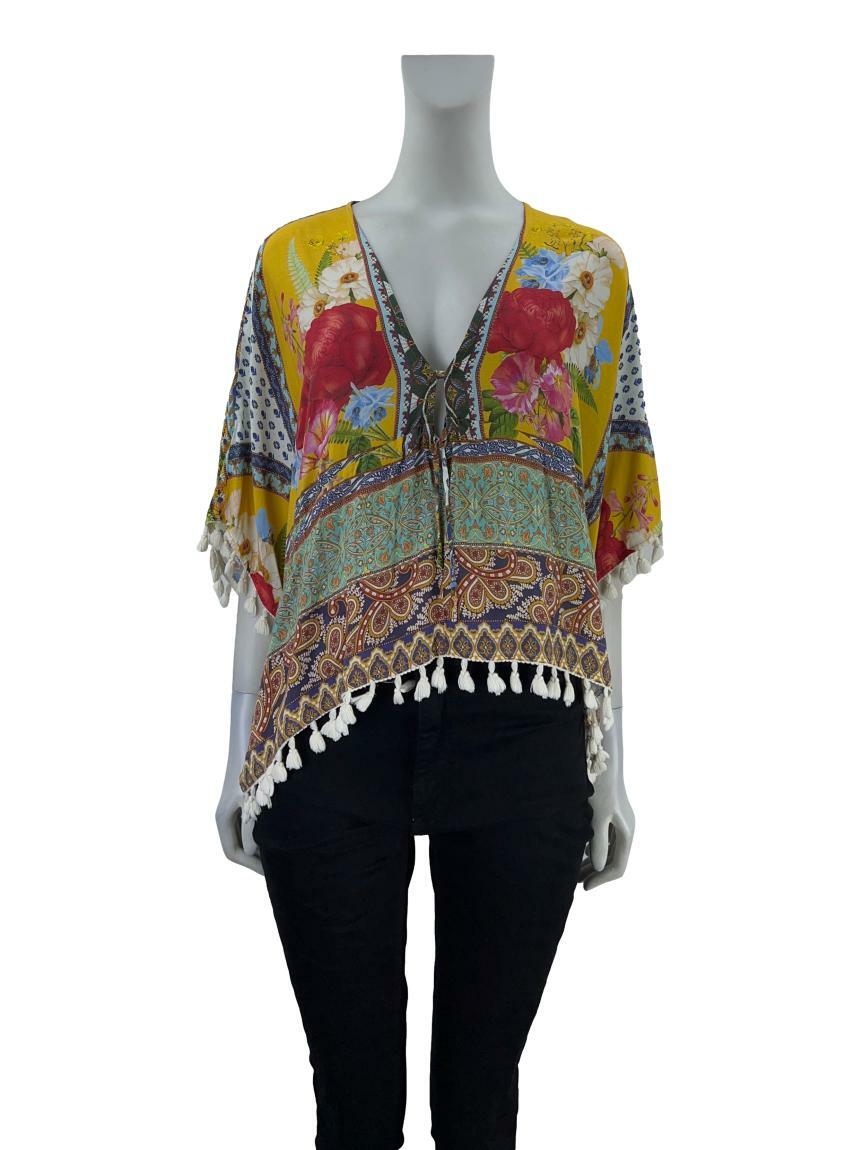 Blusa Farm Ampla Estampada - CDMX35 Original | Etiqueta Única