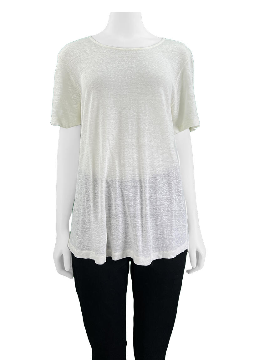 Blusa Flavia Aranha Linho Off White - CZU140 Original | Etiqueta Única