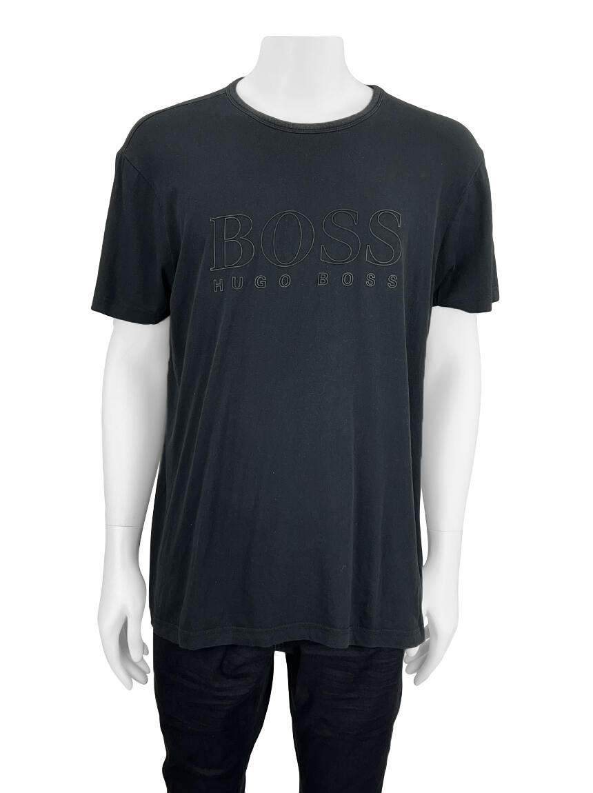 Blusa Hugo Boss Boss Reta Preta - BHWM94 Original | Etiqueta Única