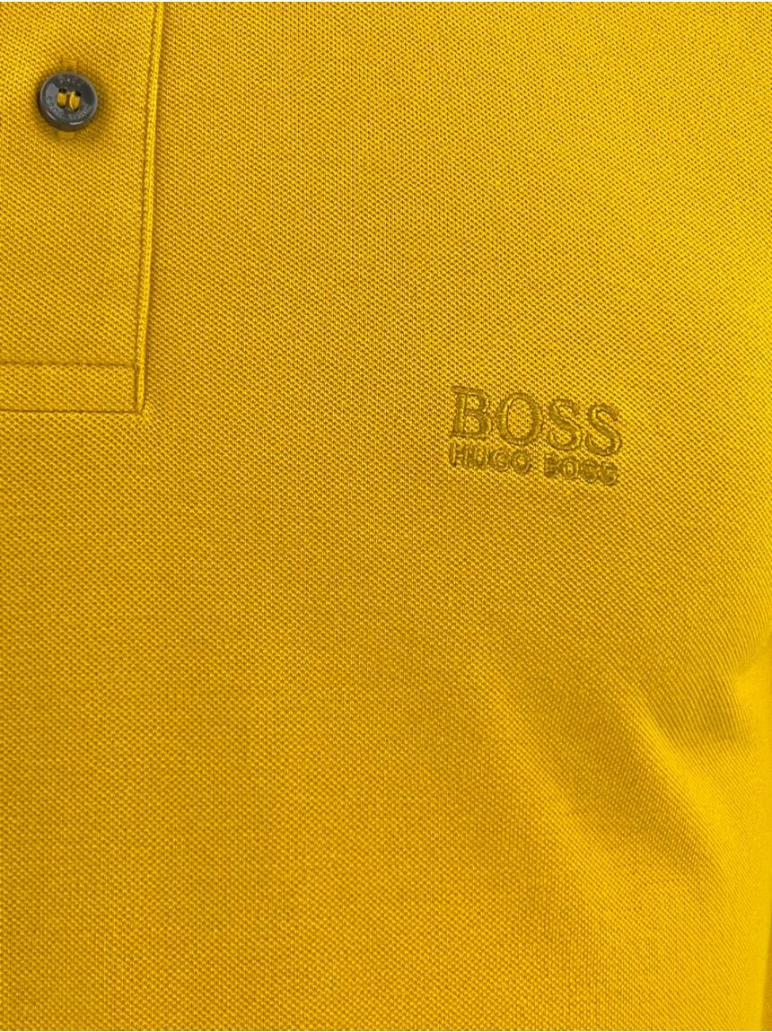 Blusa Hugo Boss Texturizado Amarelo - QFH24 Original | Etiqueta Única
