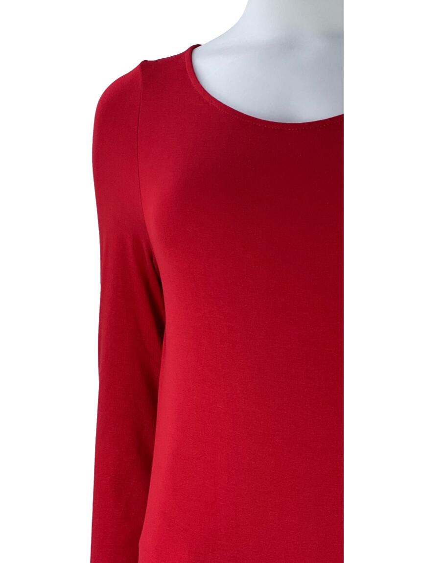 Blusa MyBasic Manga Longa Vermelho - CETU204 Original | Etiqueta Única