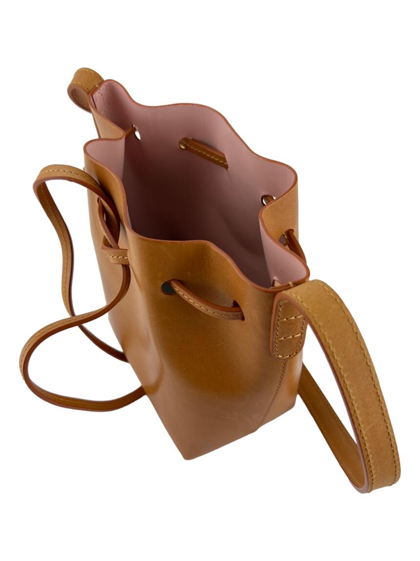 Bolsa Bucket Mansur Gavriel Couro Caramelo Original - MWL59 | Etiqueta ...