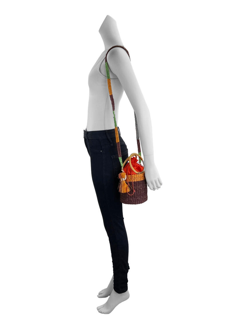 Bolsa Bucket Serpui Palha Multicolor - LIS458 Original | Etiqueta Única