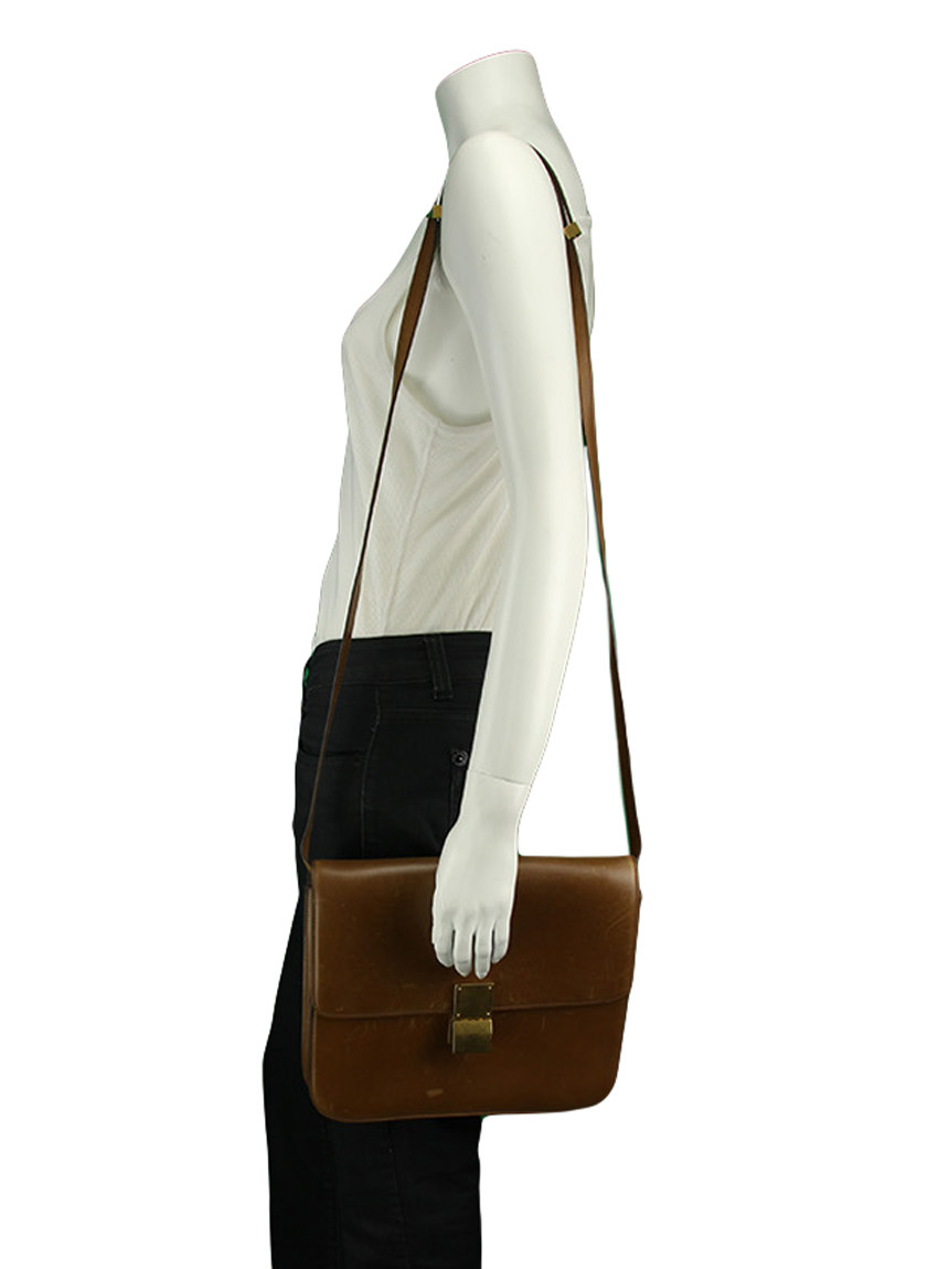 Bolsa Céline Couro Caramelo - BLC3 Original | Etiqueta Única