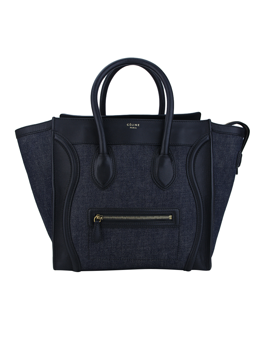 Bolsa Celine Luggage Mini Denim Original - AR343 | Etiqueta Única