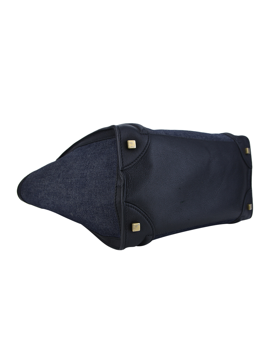 Bolsa Celine Luggage Mini Denim Original - AR343 | Etiqueta Única