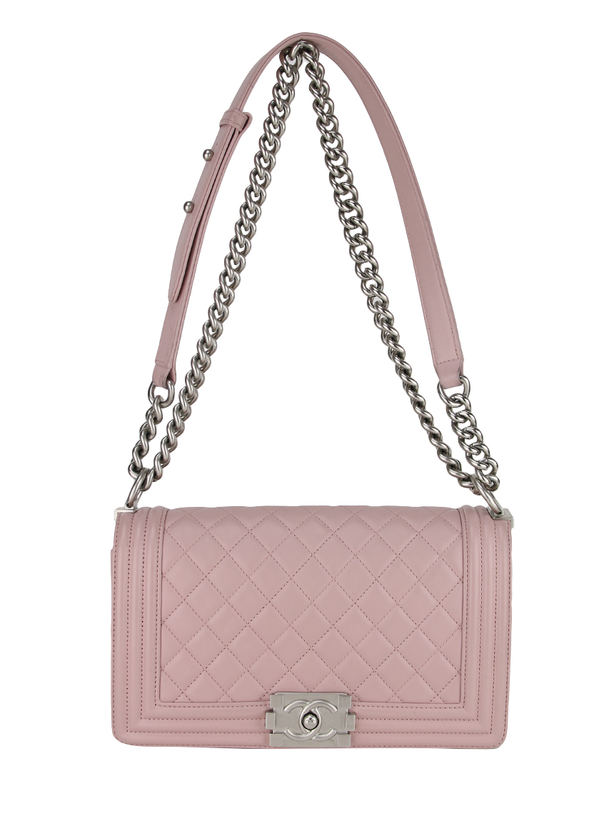 Bolsa Chanel Boy Rosa Original - EHX2 | Etiqueta Única