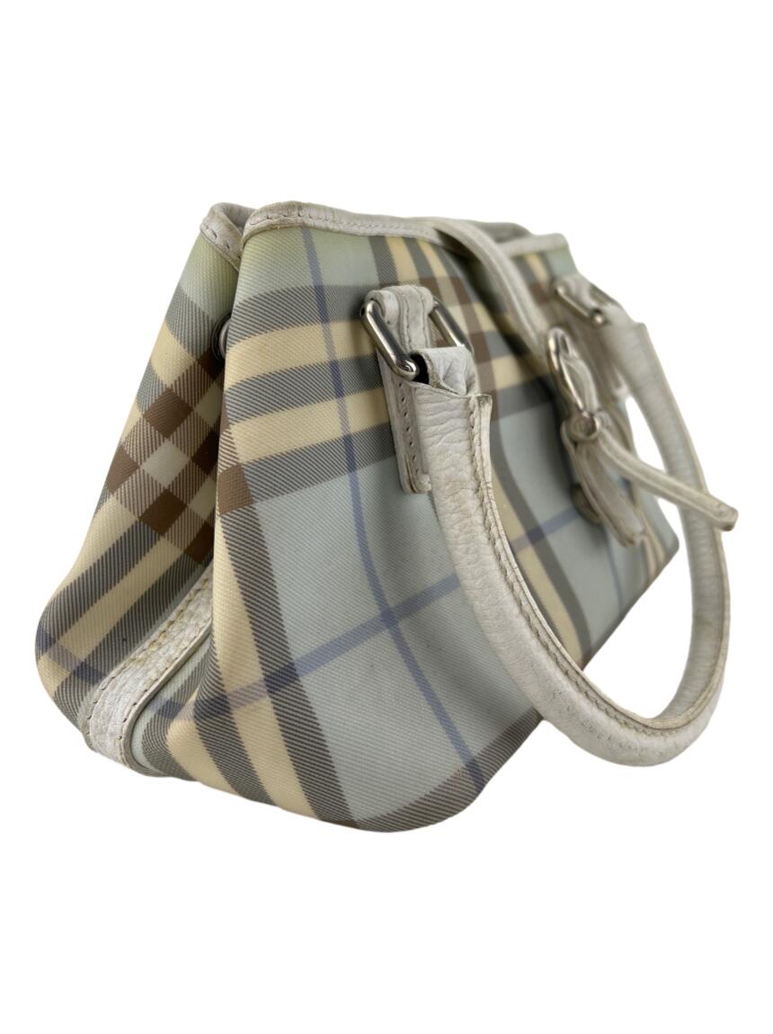 Bolsa Tote Burberry Eden Small Nova Check Branca - SIS25 Original ...