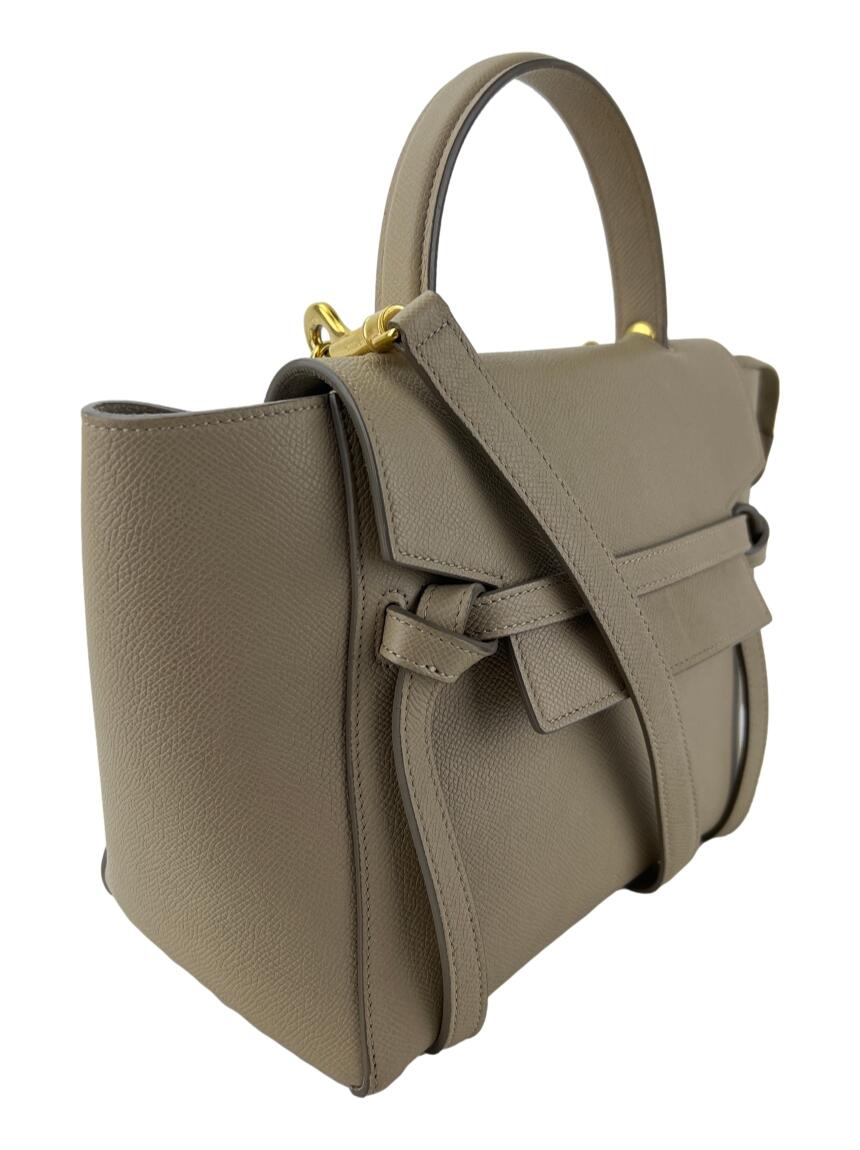 Bolsa com Alça Celine Belt Bag Mini Taupe Original - IPW27 | Etiqueta Única