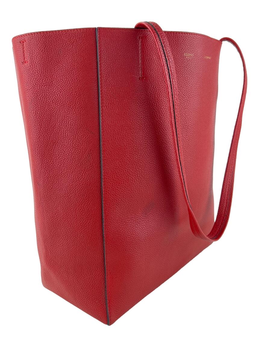 Bolsa com Alça Celine Cabas Phantom Medium Vermelha - AFQH381 Original ...