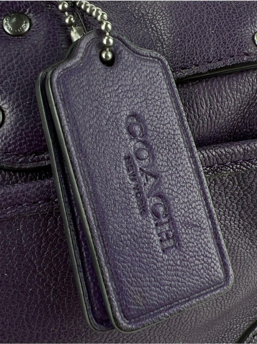 Bolsa com Alça Coach Rhyder Roxa - NQM5 Original | Etiqueta Única