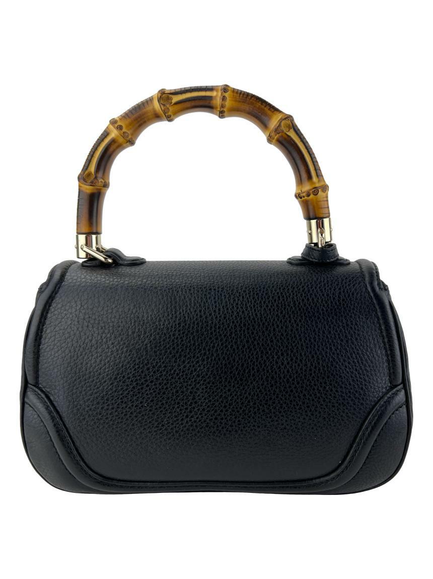 Bolsa com Alça Gucci New Bamboo Medium Preta Original - BIEM2 ...