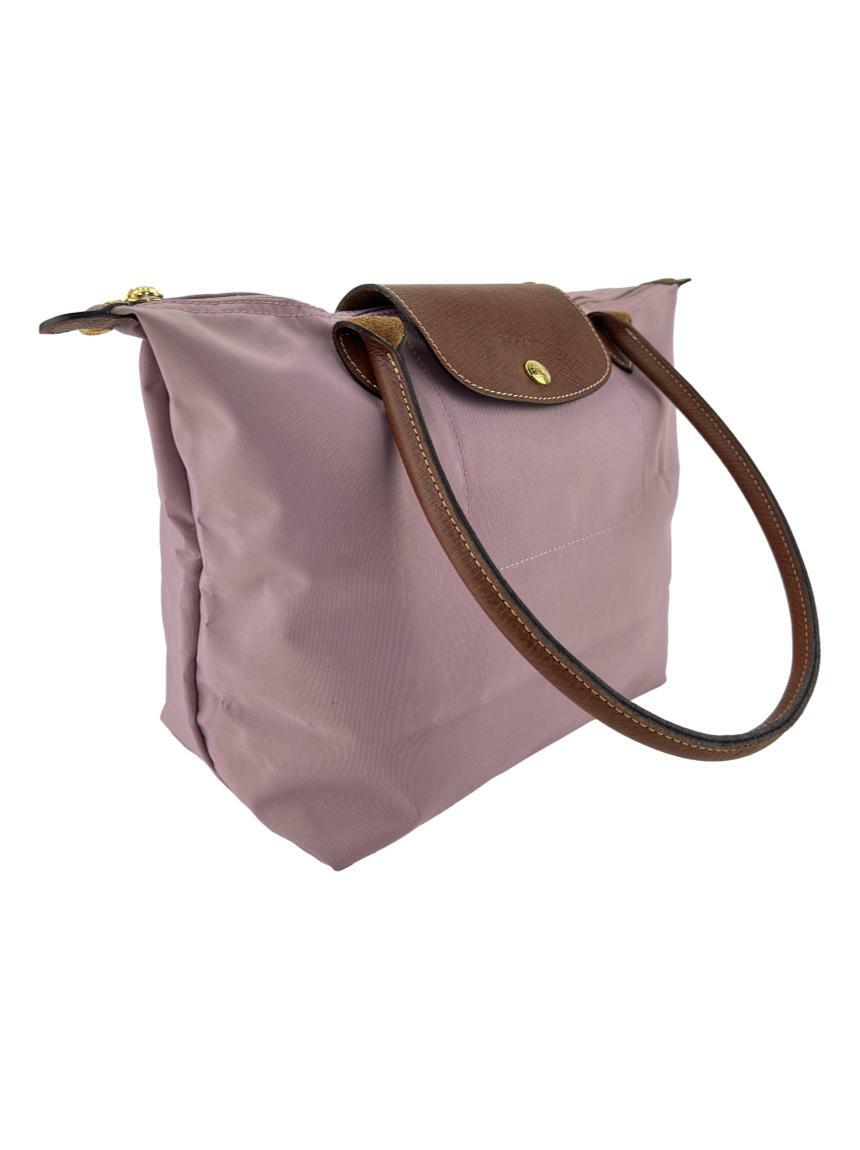 Bolsa com Alça Longchamp Le Pliage Shopping Rosa Original - ABPR3 ...