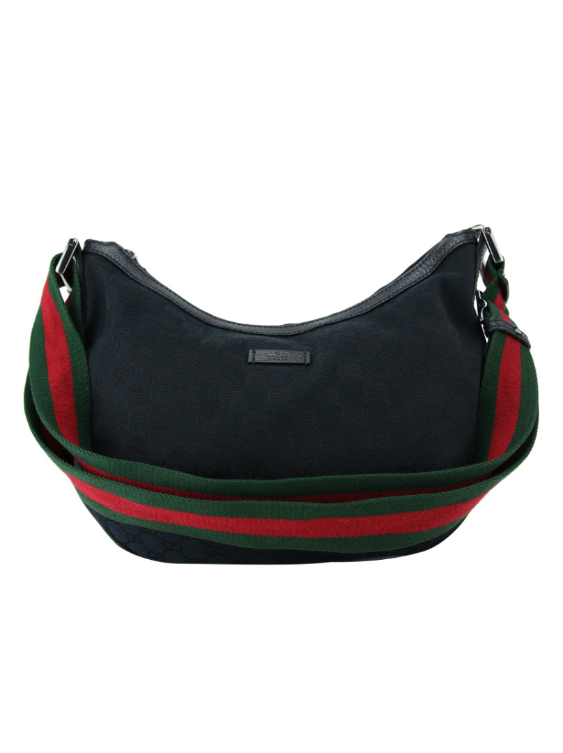 Bolsa Gucci Jacquard Monograma Preta - CFD2 Original | Etiqueta Única