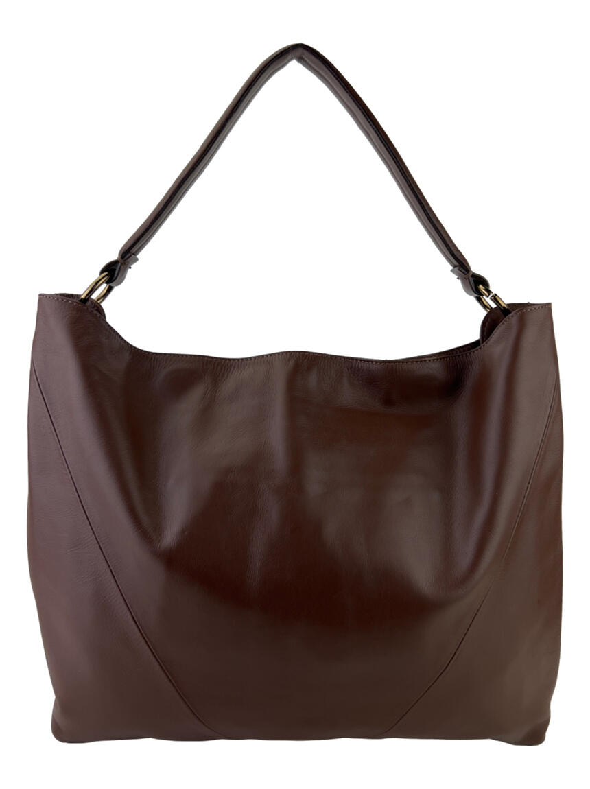 Bolsa Hobo Animale Couro Marrom - QHU234 Original | Etiqueta Única