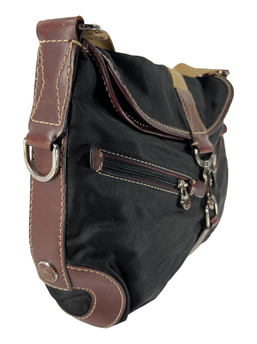 Bolsa Hobo Lancel Nylon Preta - BZOO5 Original - | Etiqueta Única