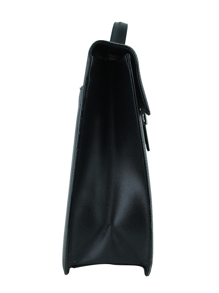 Bolsa Montblanc Pasta Couro Preto Original - NGI2 | Etiqueta Única