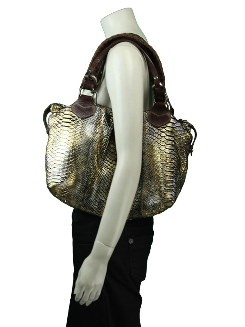 Bolsa Pauric Sweeney Couro Python Original - BZB21 | Etiqueta Única