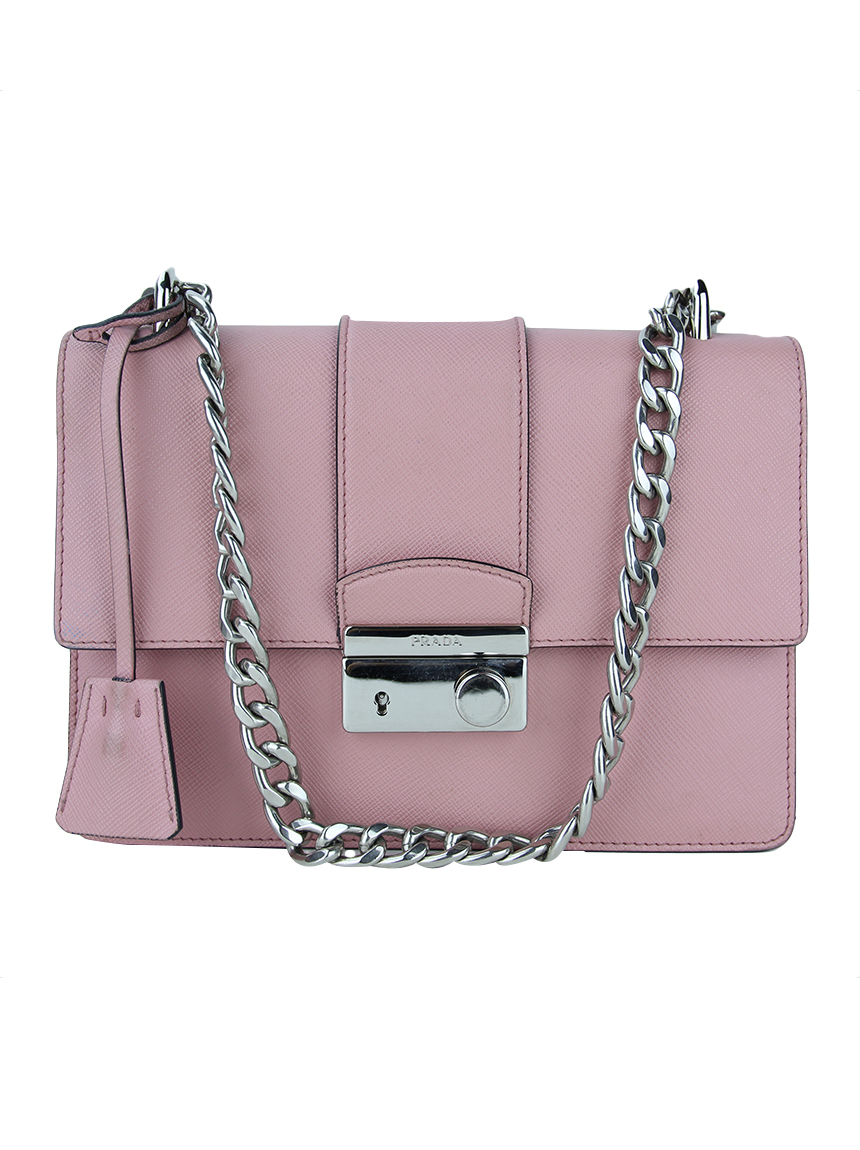 Bolsa Prada Saffiano Rosa - JTQ9 Original | Etiqueta Única