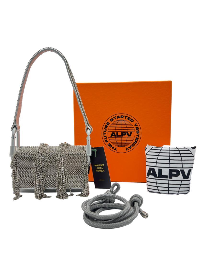 Bolsa Tiracolo Alexandre Pavão Crystal Bag Mini Prateada - CGLG7 ...