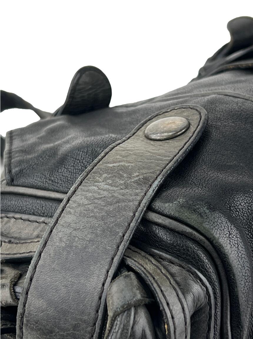 Bolsa Tote Chloé Silverado Couro Cinza - IQS117 Original | Etiqueta Única