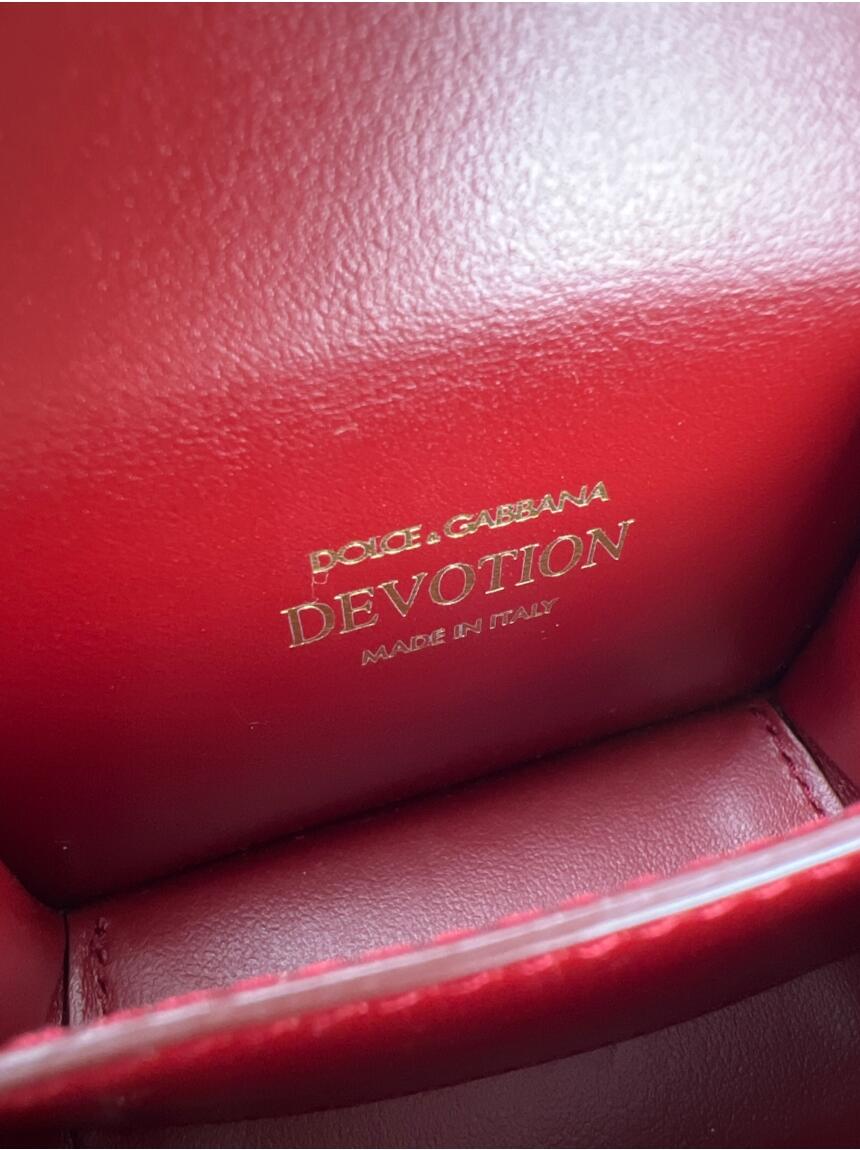 Bolsa Tiracolo Dolce & Gabbana Micro Devotion Couro Vermelho - PW815 ...
