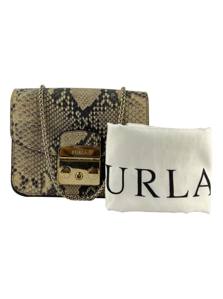 Bolsa Tiracolo Furla Metropolis Embossed Python Original - BHRD93 | Etiqueta Única