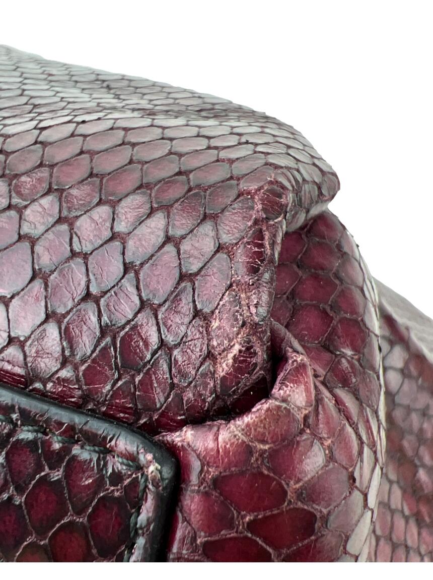 Bolsa Tiracolo Hugo Boss Python Vinho - OOW34 Original | Etiqueta Única