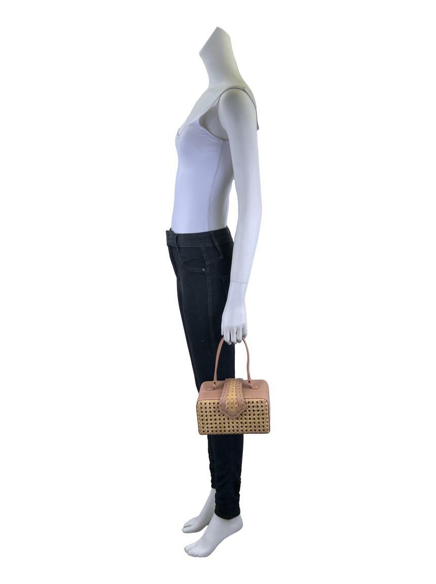 Bolsa Tiracolo Mehry Mu Box Raffia Bicolor Original - | Etiqueta Única