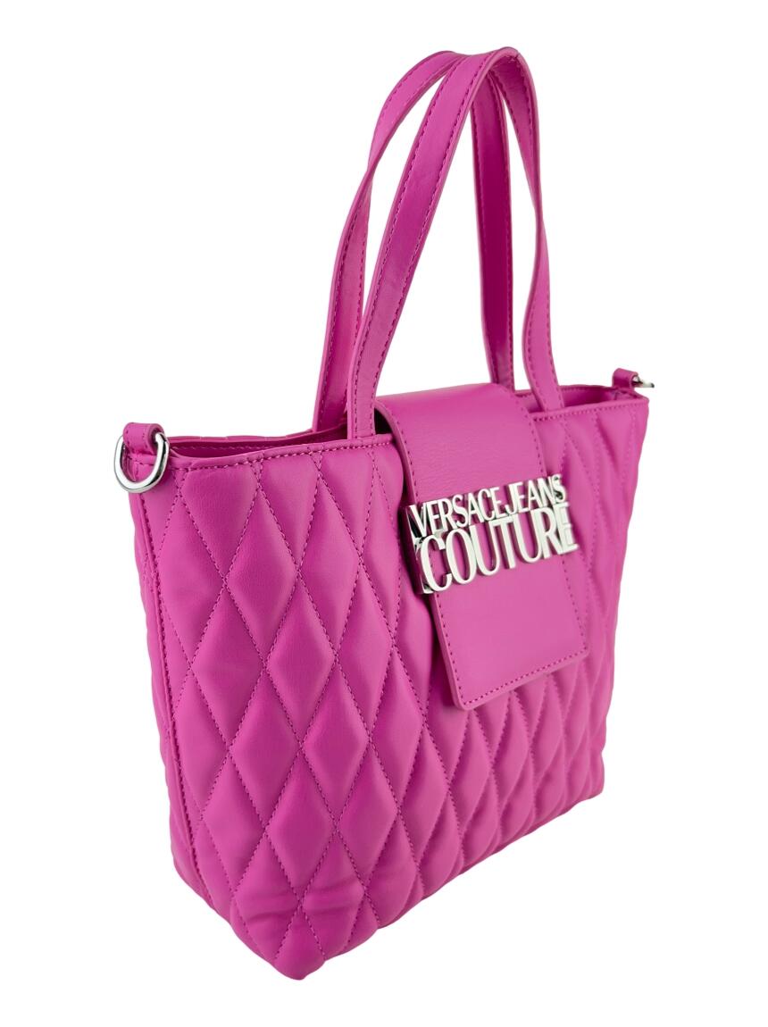 Bolsa Tote Versace Couture Logo Loop Rosa - DUN62 Original | Etiqueta Única