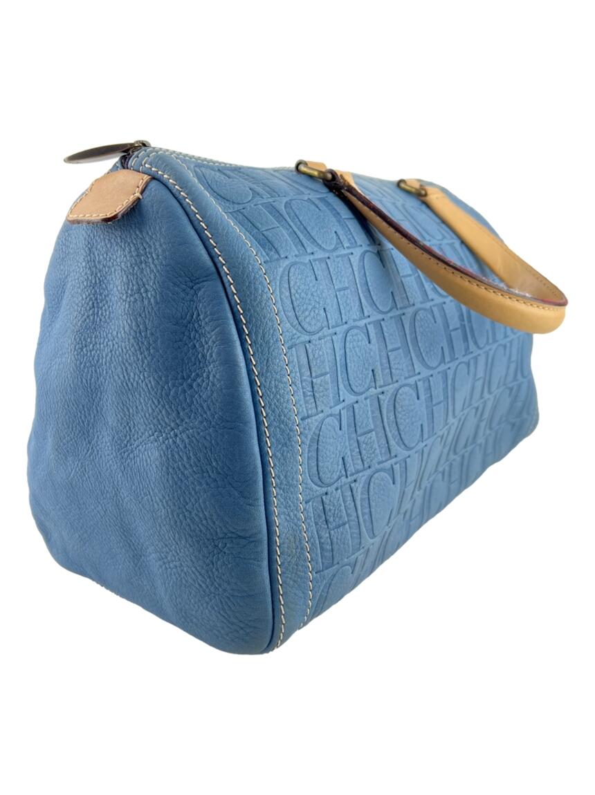 Bolsa Tote Carolina Herrera Andy Boston Azul Original - CDSE5 ...