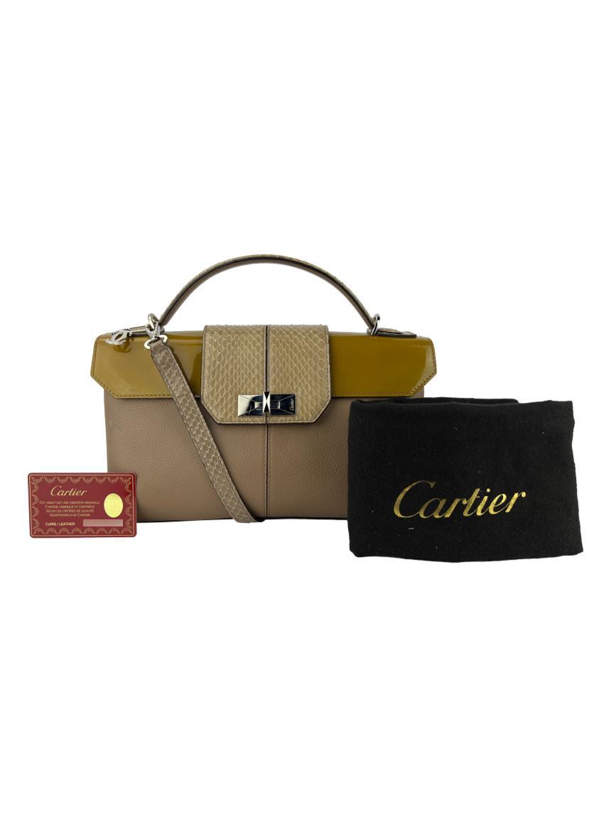 Bolsa Tote Cartier Feminine Line Python Bege - FYP35 Original | Etiqueta Única