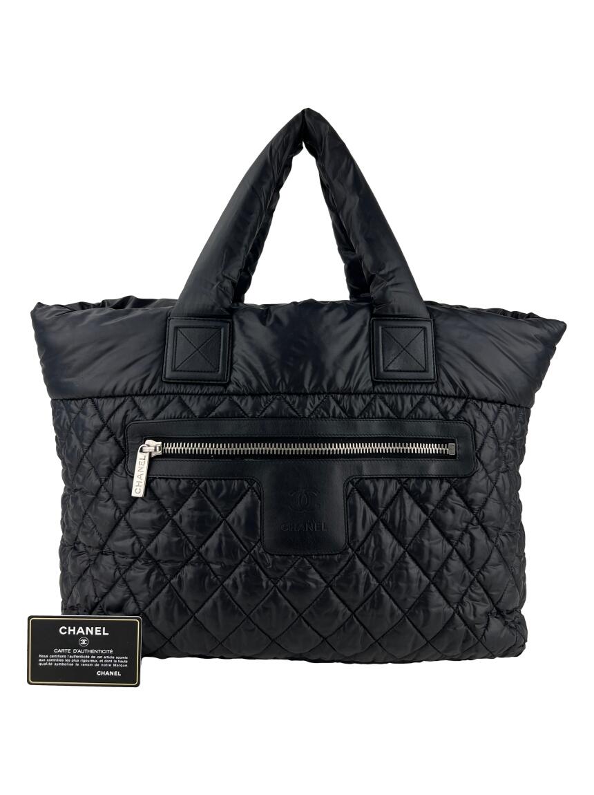 Bolsa Tote Chanel Coco Cocoon Preto - BQJ83 Original | Etiqueta Única