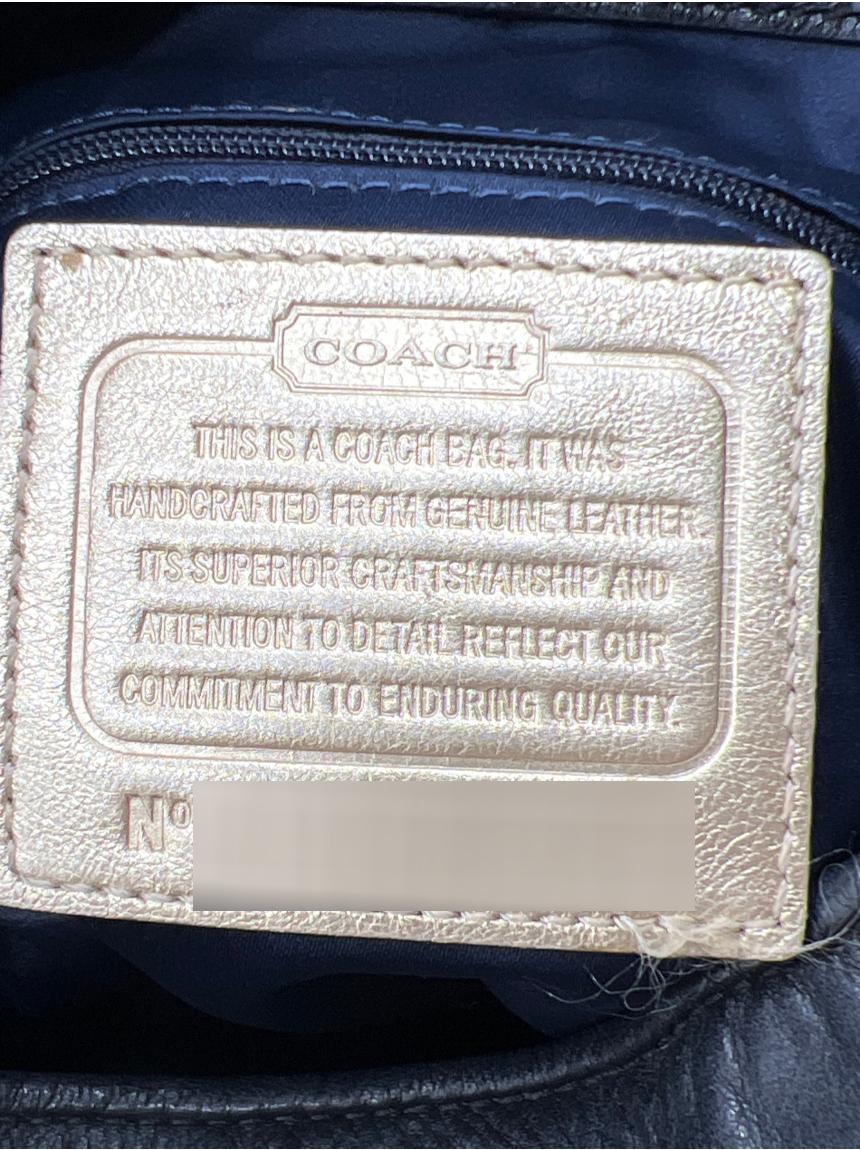 Bolsa Tote Coach Edie Couro Preta - CEZL16 Original | Etiqueta Única