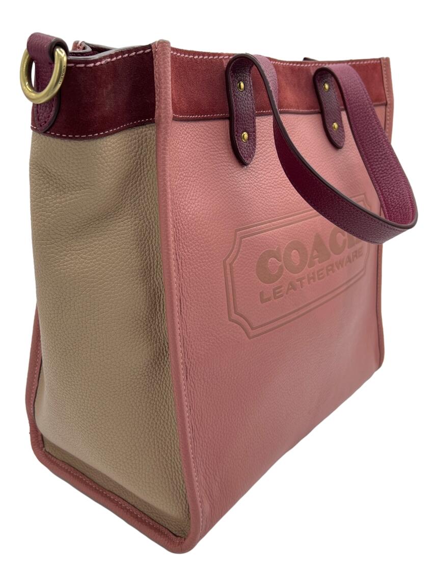 Bolsa Tote Coach Field Rosa - CJVI11 Original | Etiqueta Única