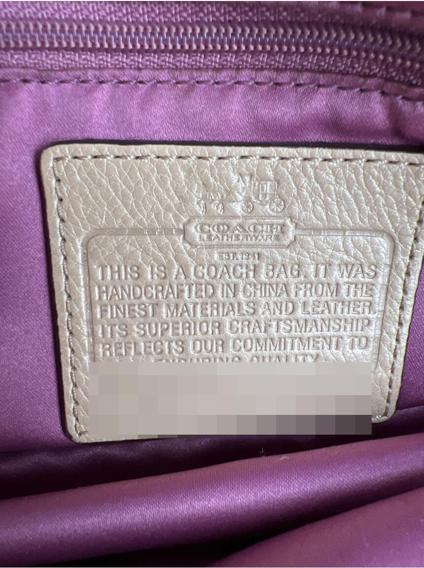 Bolsa Tote Coach Madison Bege - AGYH32 Original | Etiqueta Única