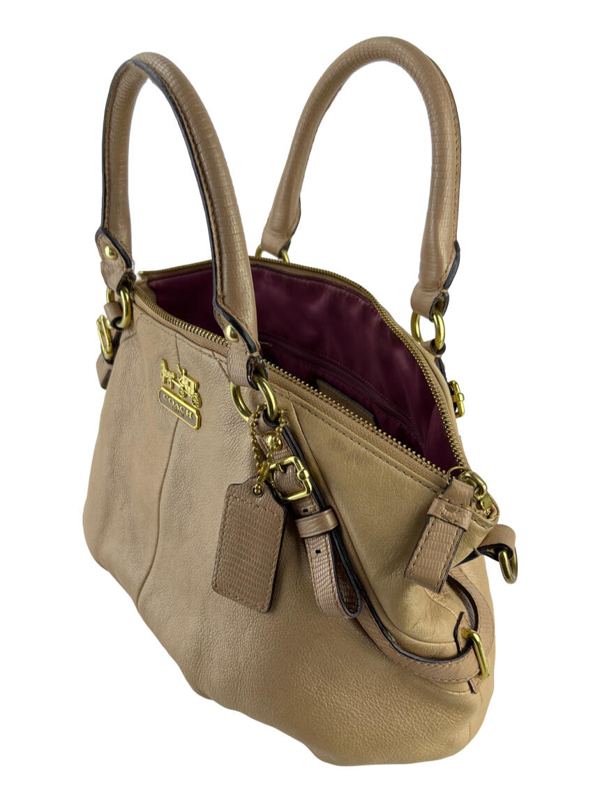 Bolsa Tote Coach Madison Bege - AGYH32 Original | Etiqueta Única