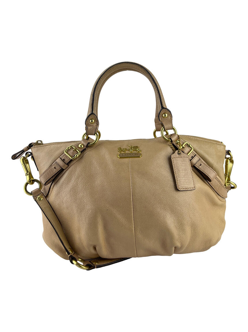 Bolsa Tote Coach Madison Bege - AGYH32 Original | Etiqueta Única